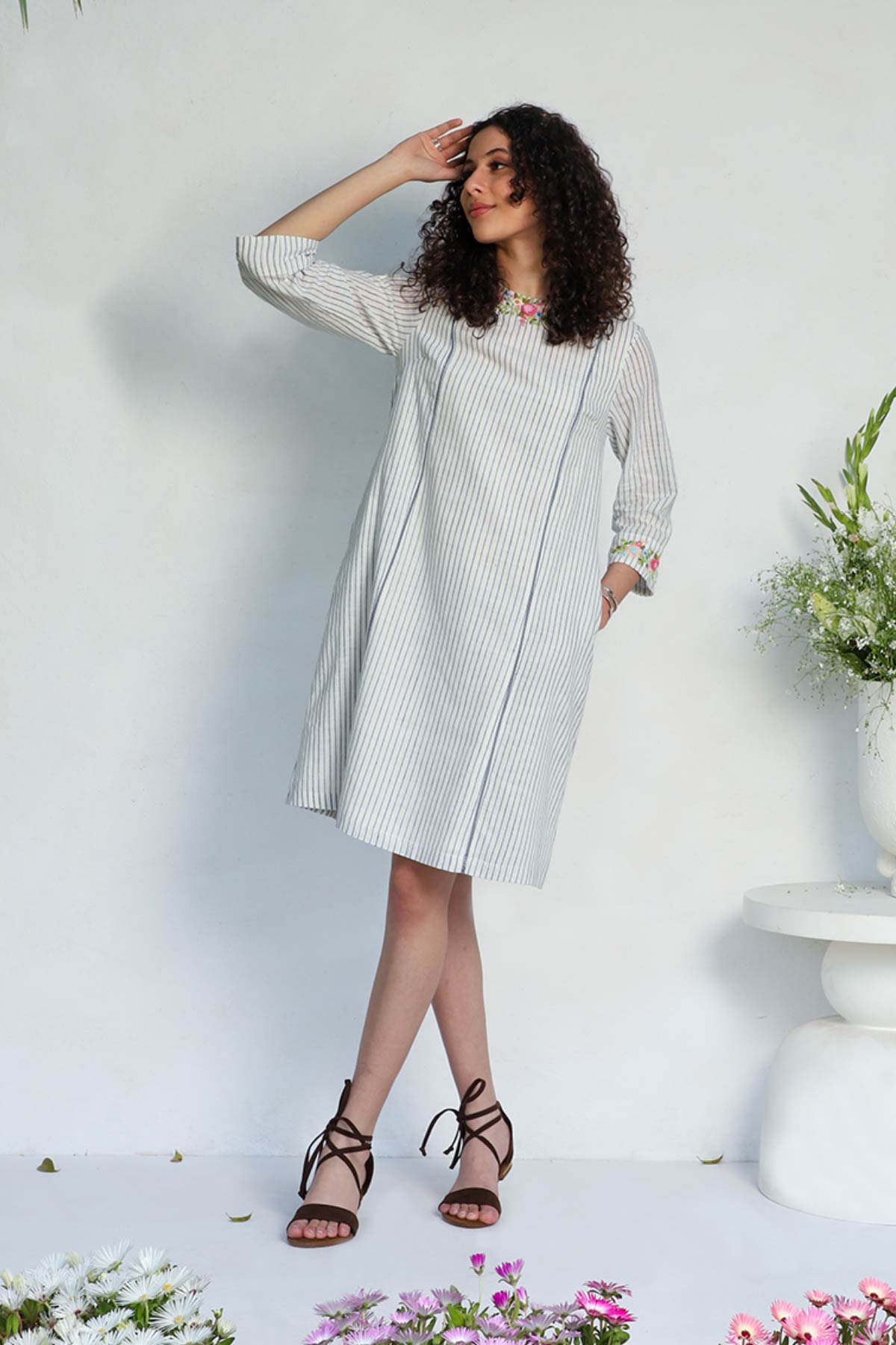 Nostalgia Striped Dress – Originate.in